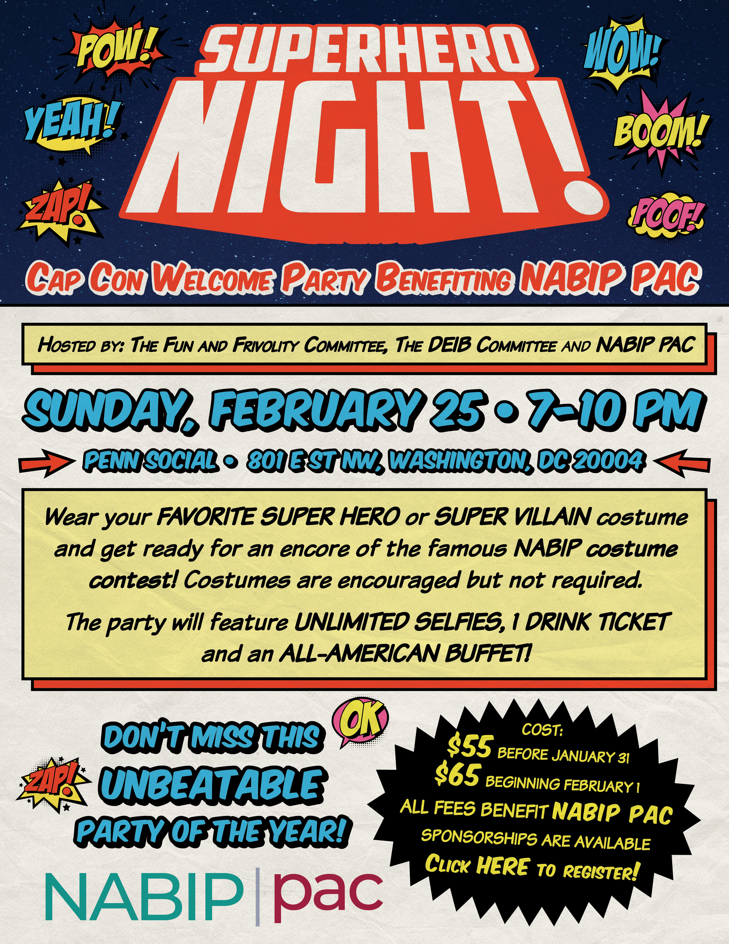 Display event - 2024 NABIP PAC Cap Con Welcome Party